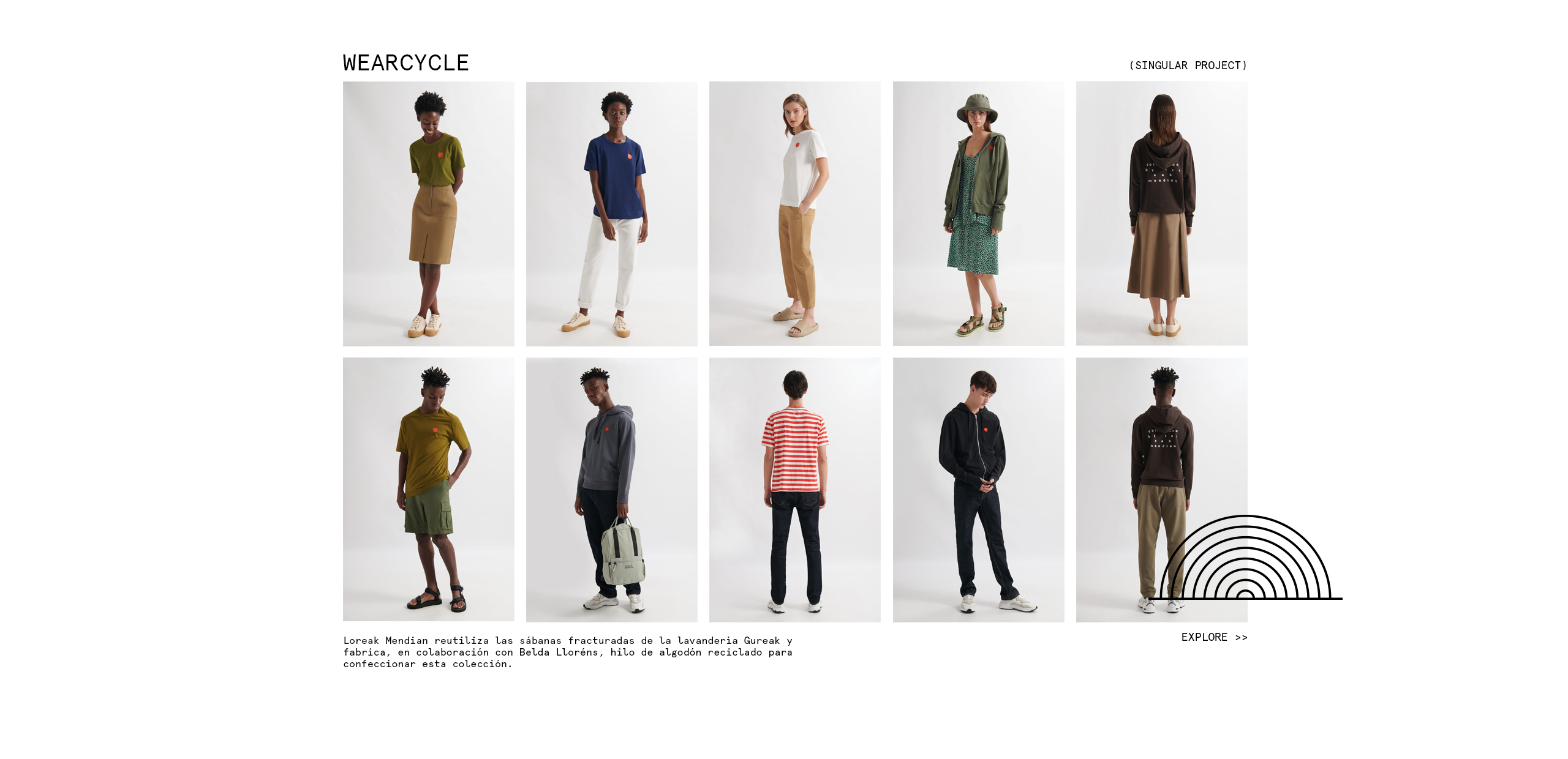 Loreak Mendian. Streetwear clothing company from San Sebastián.